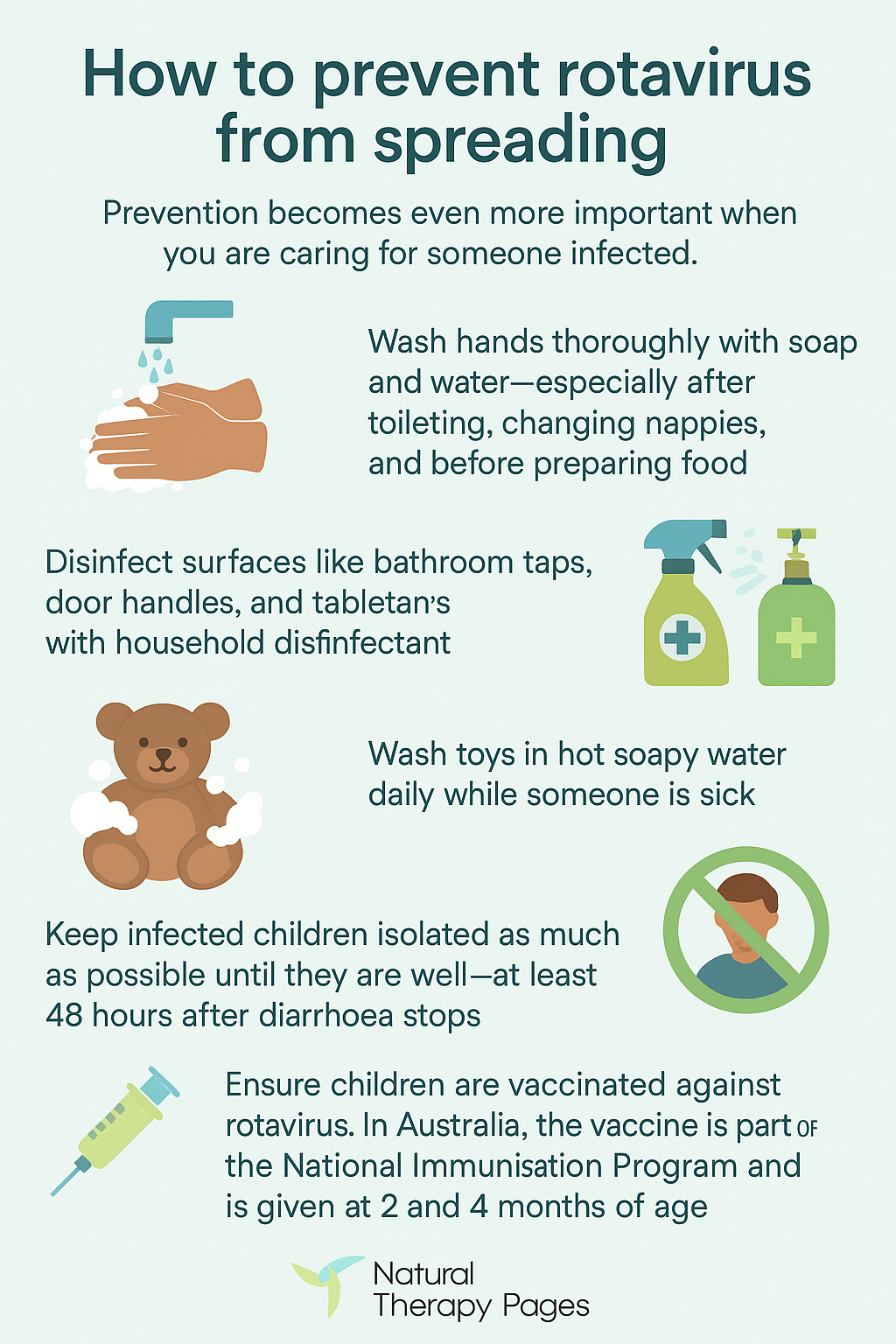 How to prevent and treat rotavirus at home | NaturalTherapyPages.com.au